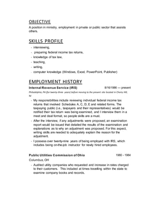 Resume without personal info | PDF