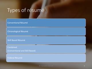 Resume writing | PPT