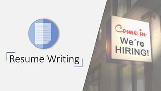 Resume writing | PPT