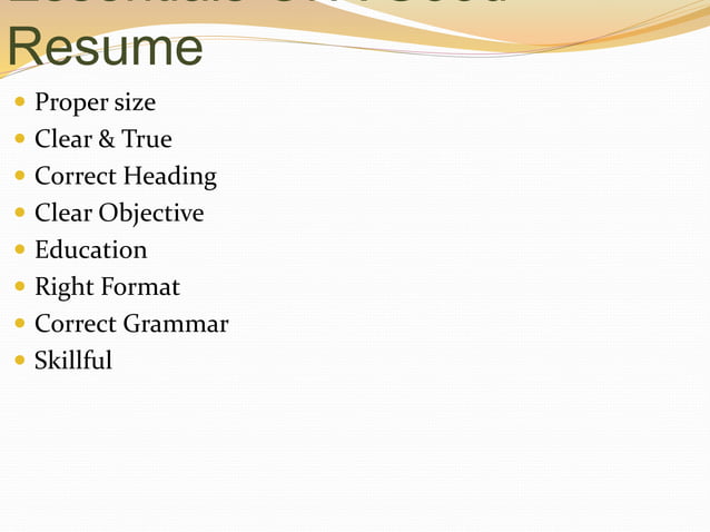 Resume writing | PPT