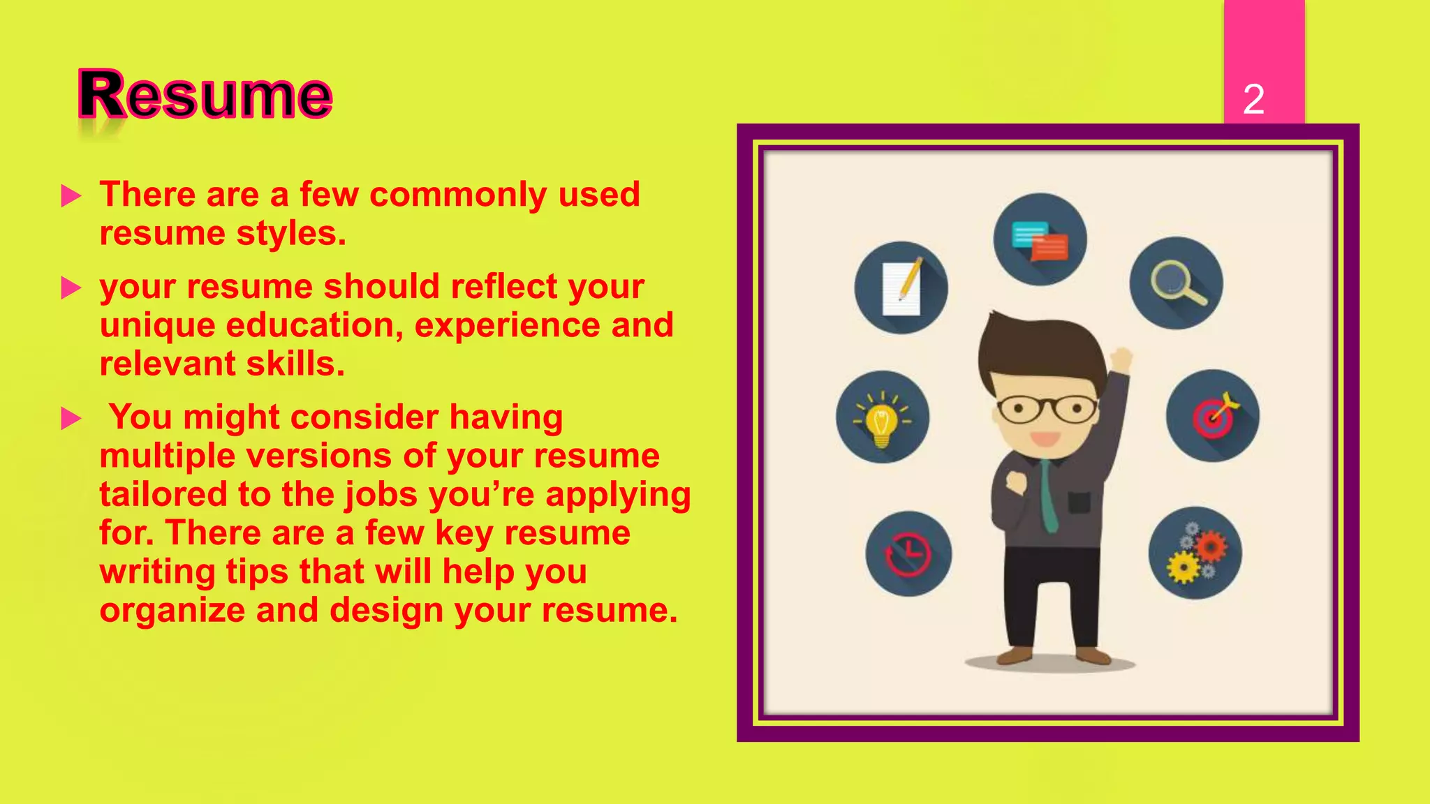 Resume writing | PPTX