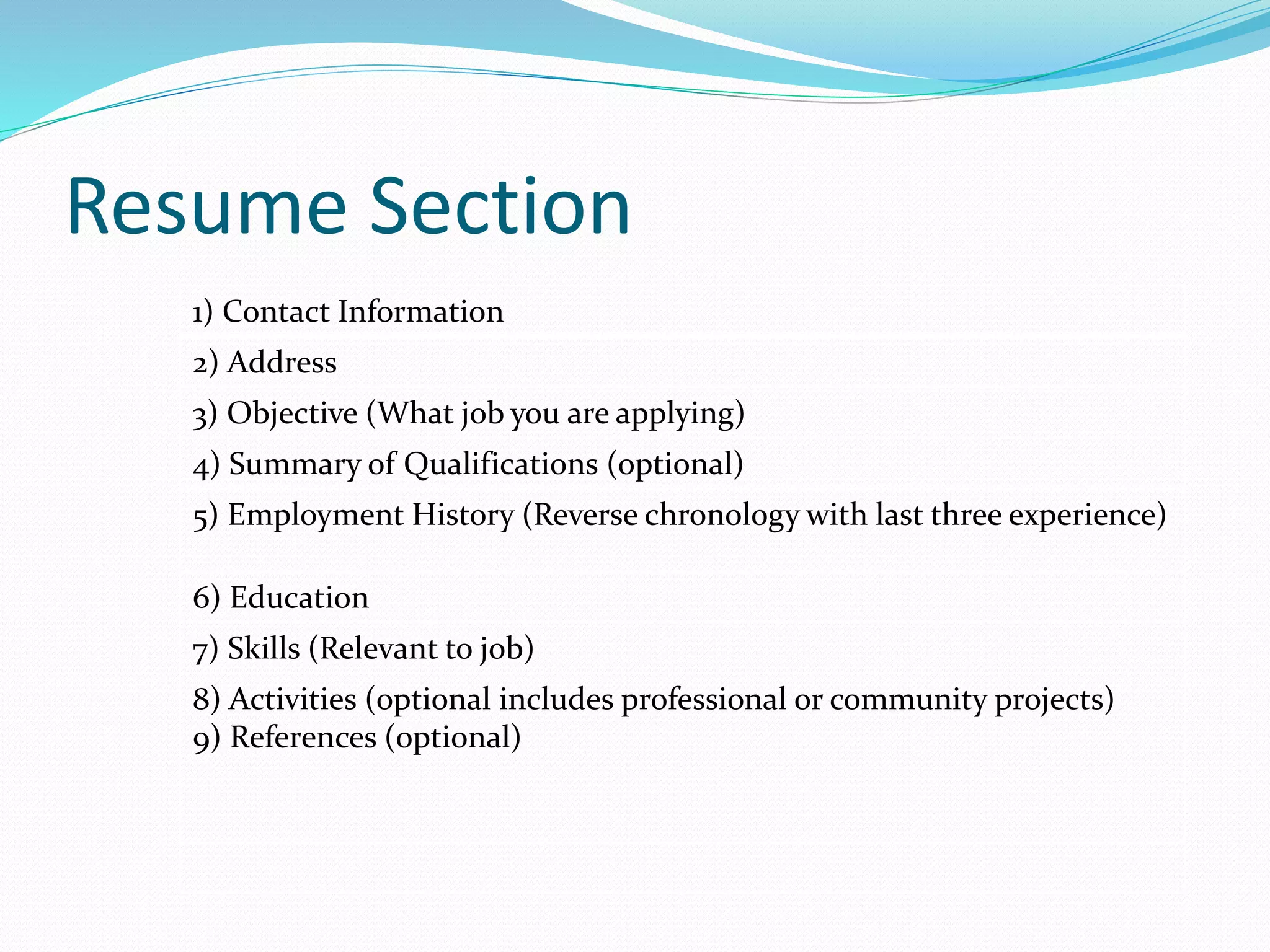 Resume Writing.pptx | Resume Writing and Advice | Job Search