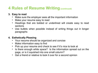 Resume Writing: Crafting a Winning First Impression | PPT