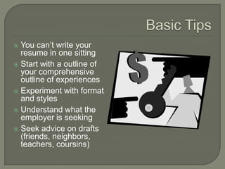 Resume Writing Presentation | PPT