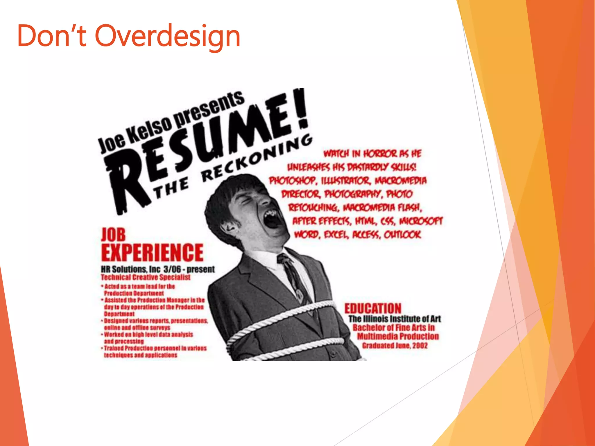Resume Writing 101 | PPTX