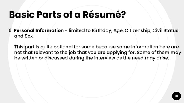 Resume Writing 101 | PPTX | Resume Writing and Advice | Job Search