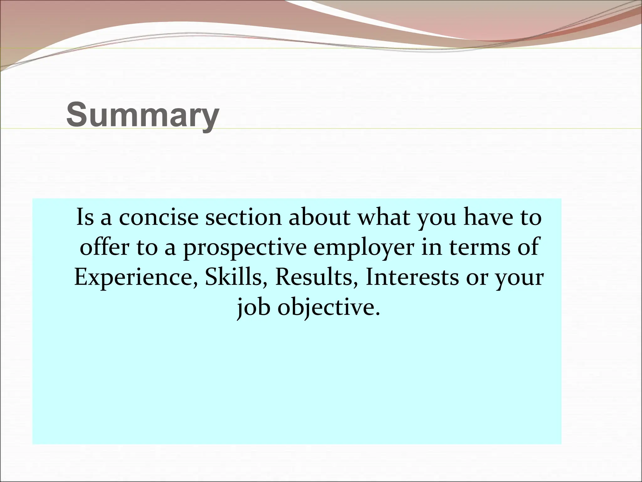 RESUME WRITING Powerpoint Presentation for Students | PPTX