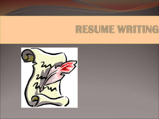 RESUME WRITING Powerpoint Presentation for Students | PPTX