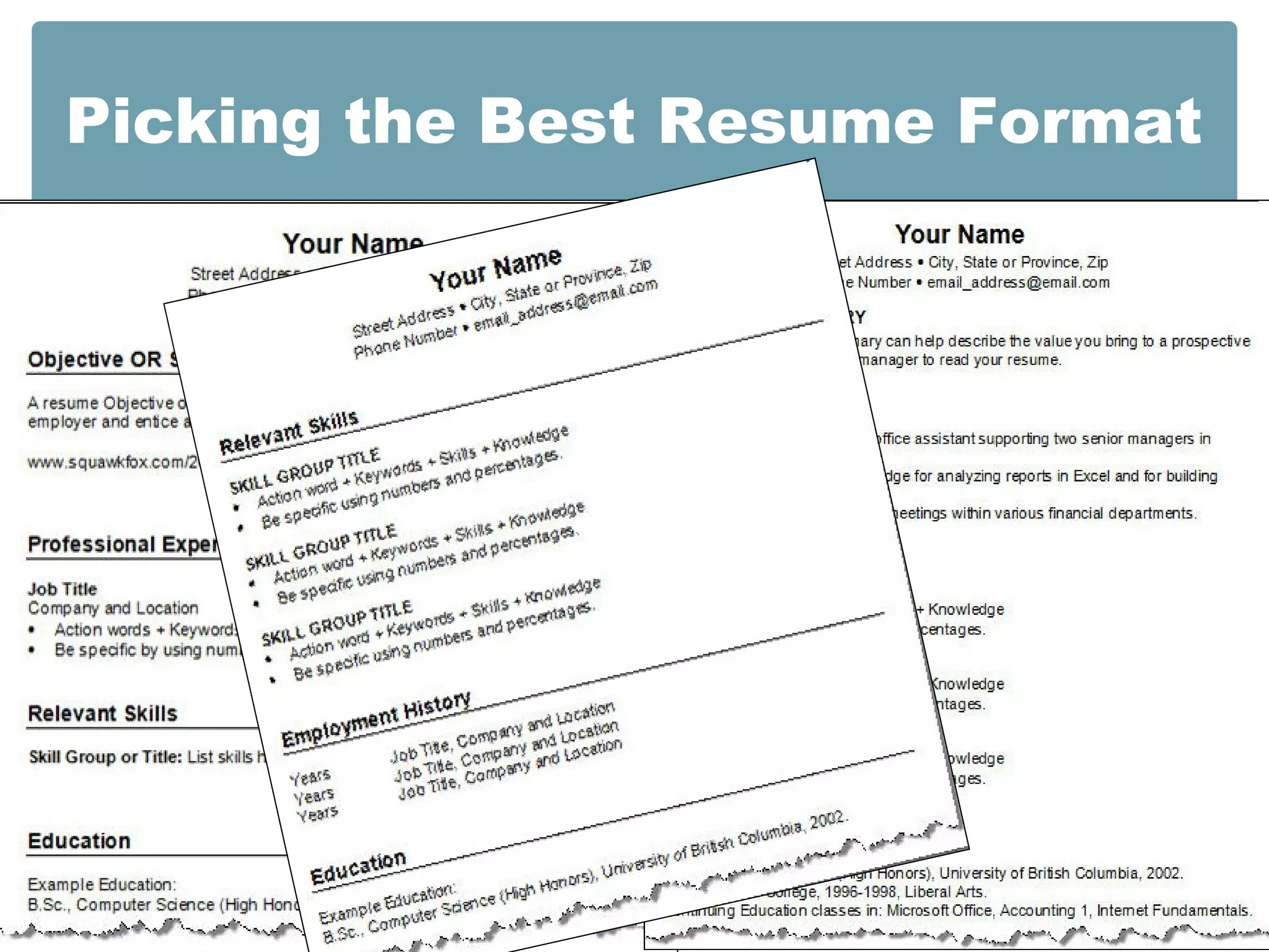 Resume writing example | PPT