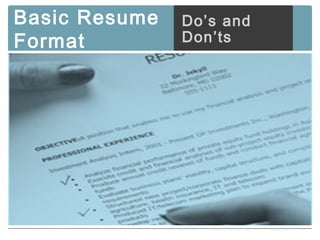 Resume writing example | PPT