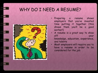 Resume writing for teens | PPTX