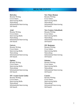 Resume Writing Guide | PDF