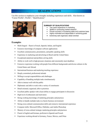 Resume Writing Guide | PDF
