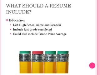 Resume Writing High School | PPT