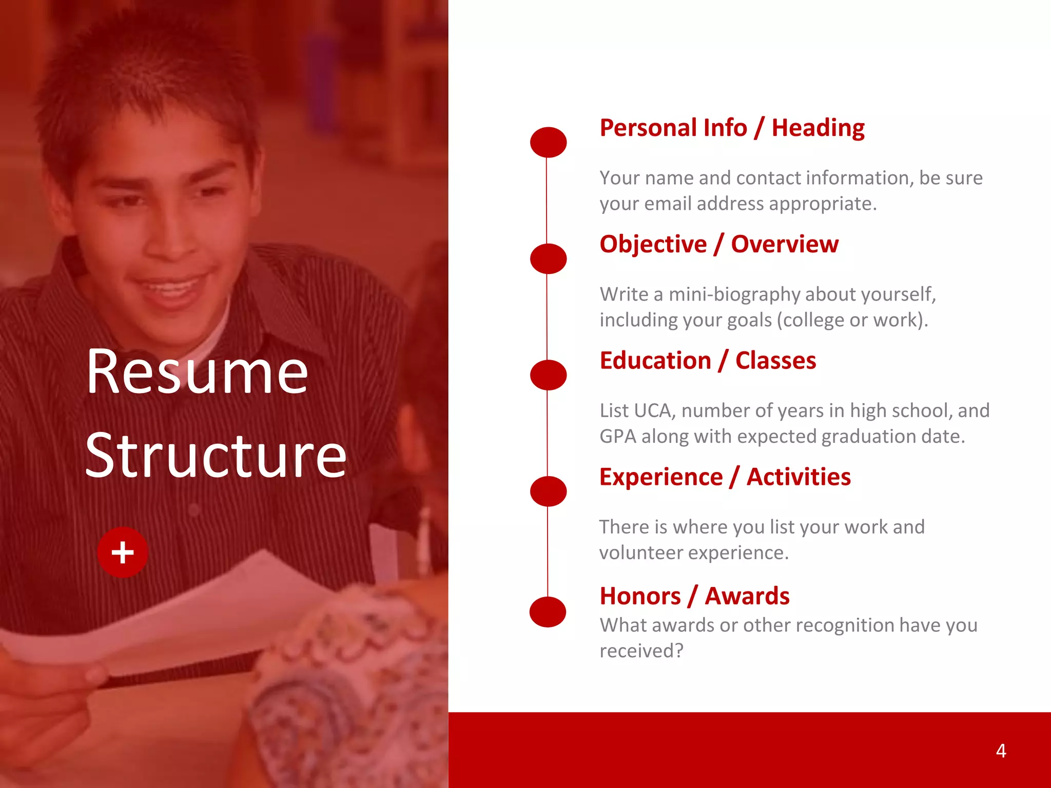 Resume Writing & Interview Skills for High School Students - Class 1 | PPTX
