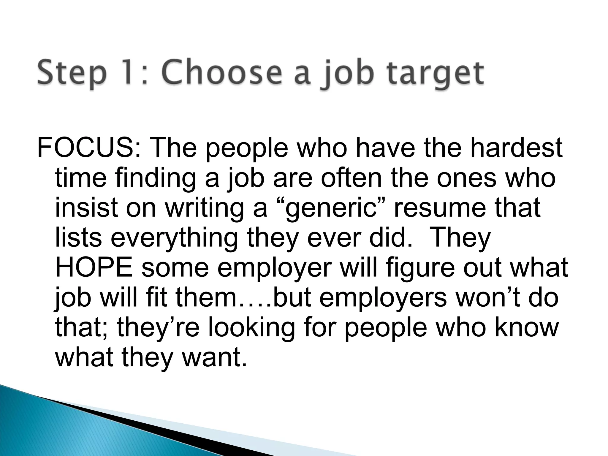 Resume writing ppt | PPT