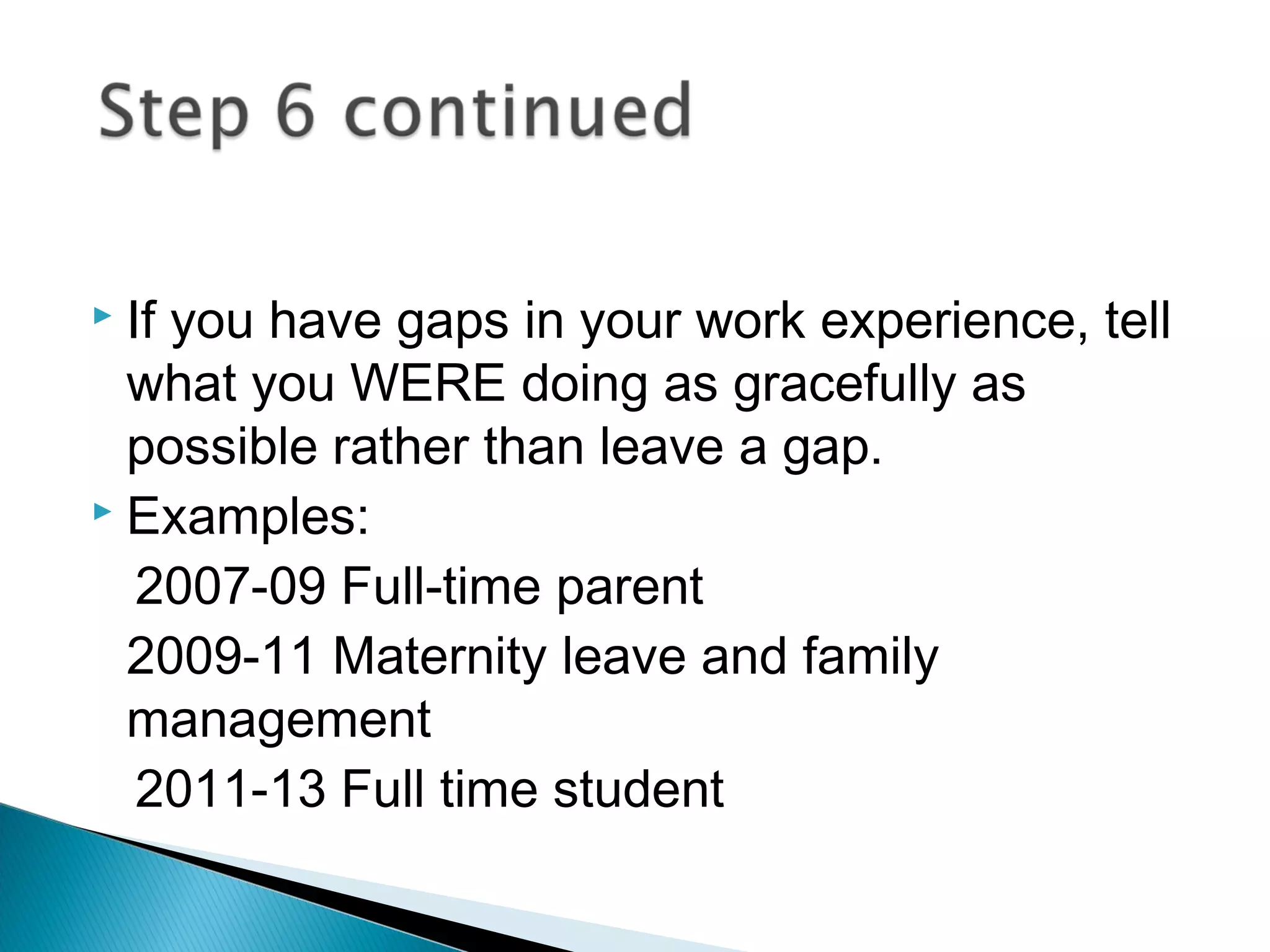 Resume writing ppt | PPT