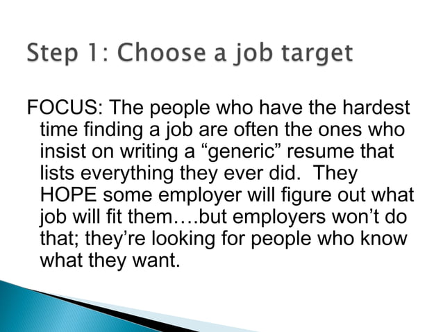 Resume writing ppt | PPT | Resume Writing and Advice | Job Search