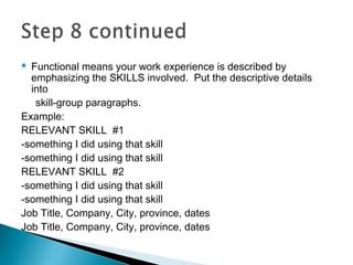 Resume writing ppt | PPT