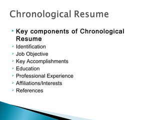 Resume writing ppt | PPT