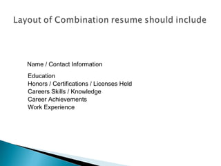 Resume writing ppt | PPT