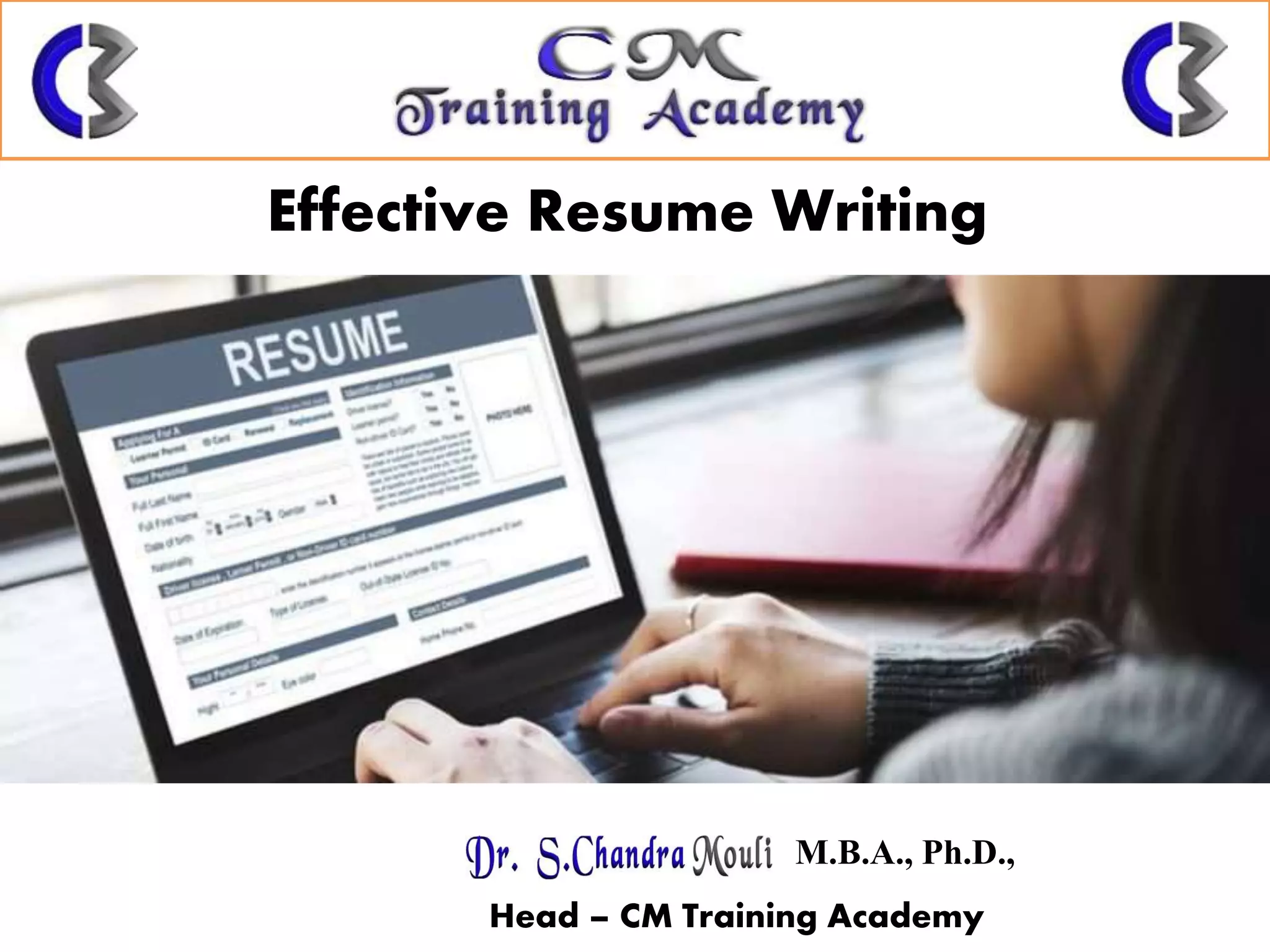 Resume writing ppt | PPT