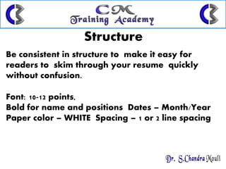 Resume writing ppt | PPT