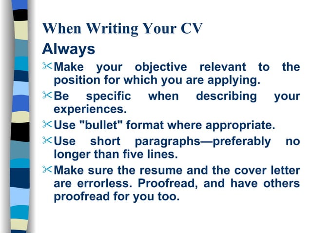 Resume writing presentation | PPT