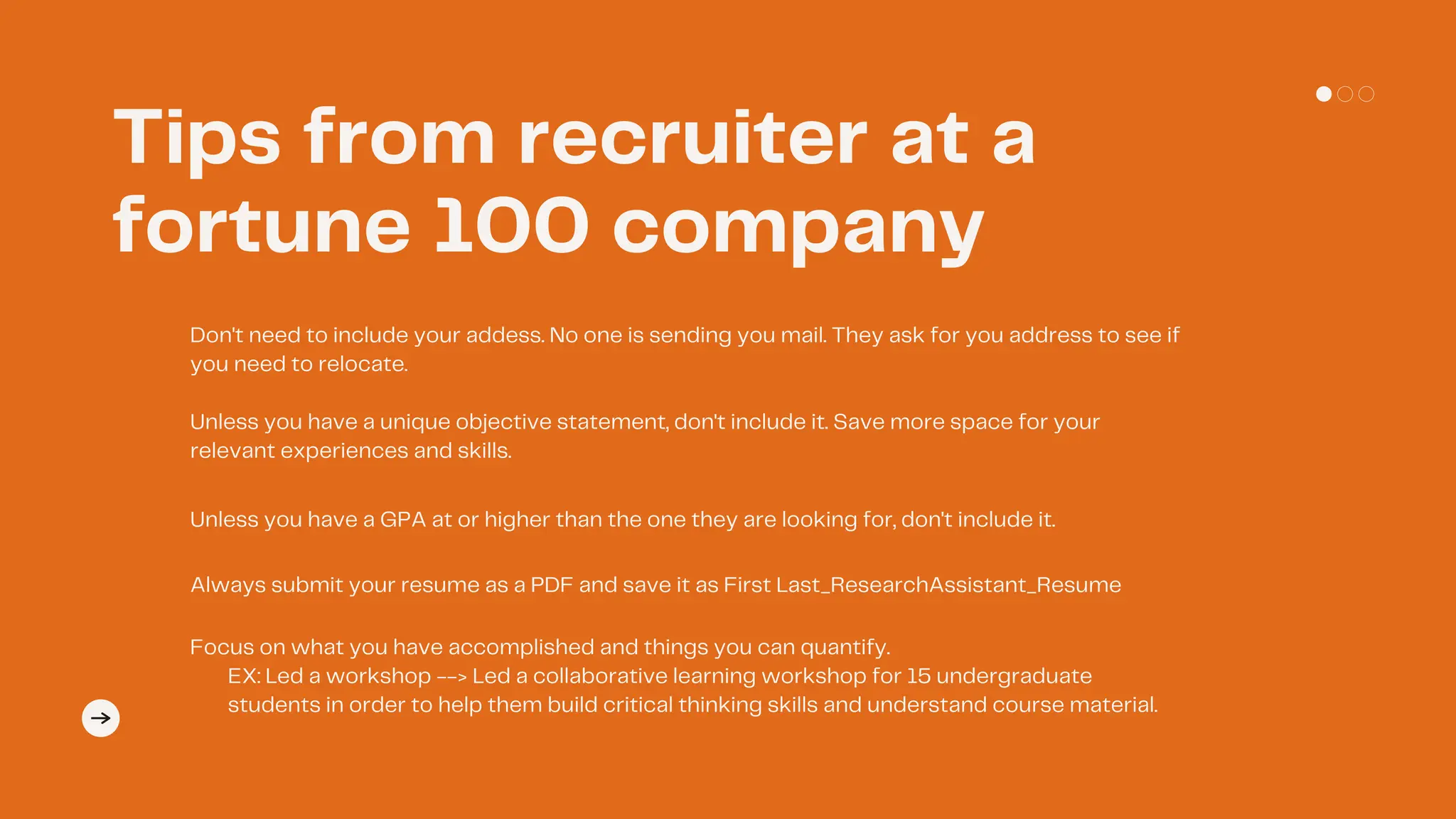 Resume Writing Presentation for Career progression | PPT