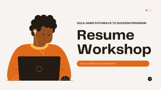 Resume Writing Presentation for Career progression | PPT