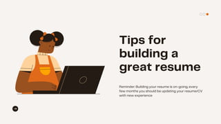 Resume Writing Presentation for Career progression | PPT