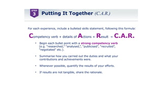 Resume Writing Presentation for students | PPTX