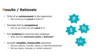 Resume Writing Presentation for students | PPTX | Resume Writing and ...