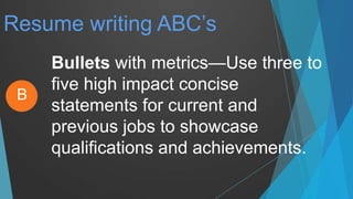 Resume writing tips a z | PPTX