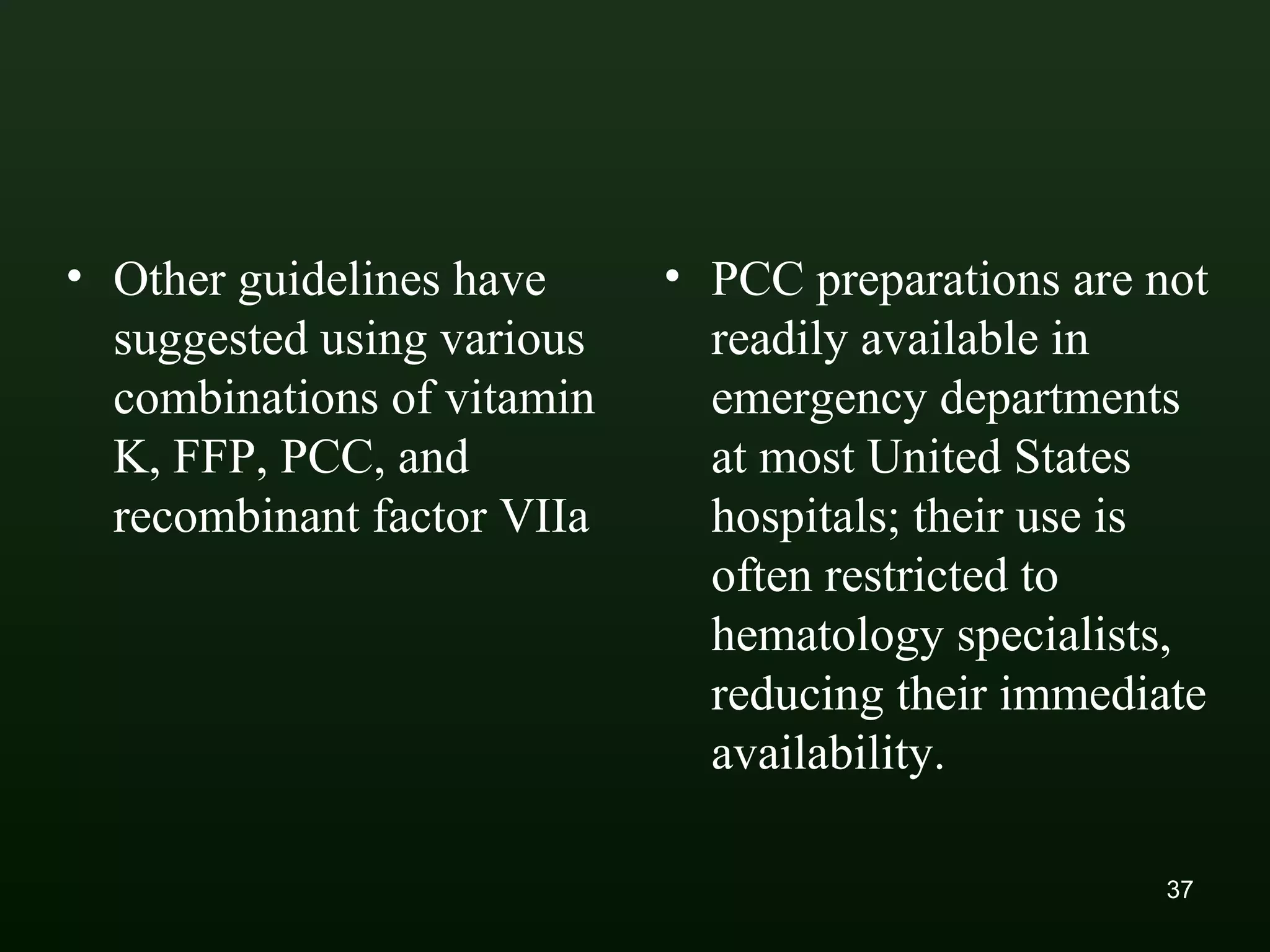 Resuming anticagulation in intracerebral hemorrhage patients | PPT