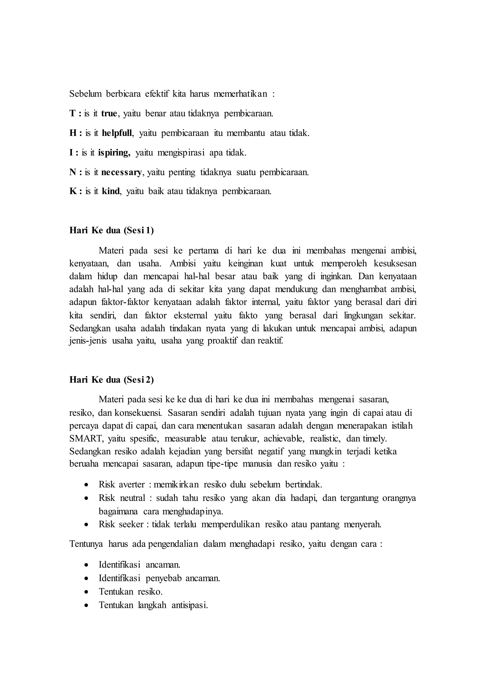 Resum materi lkmm pra td | DOCX