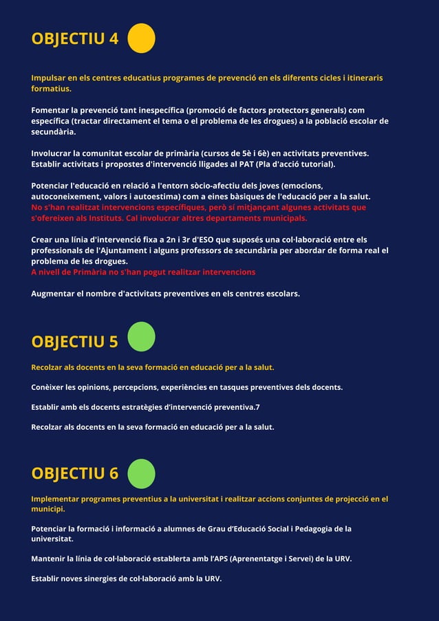 Resum objectius PMSDR GUIA AVALUACIÓ | PDF