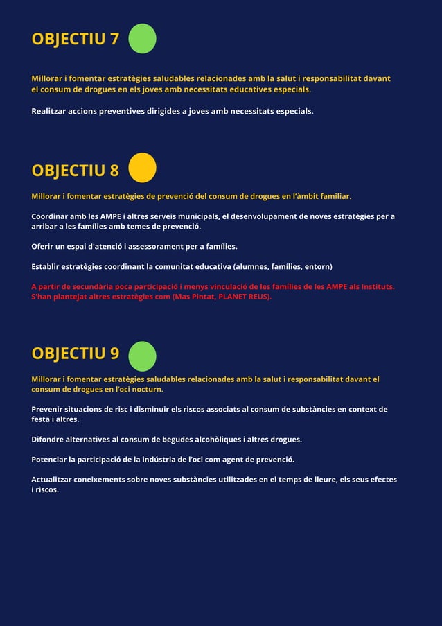 Resum objectius PMSDR GUIA AVALUACIÓ | PDF