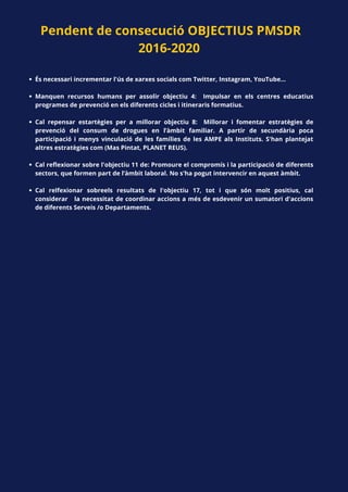 Resum objectius PMSDR GUIA AVALUACIÓ | PDF
