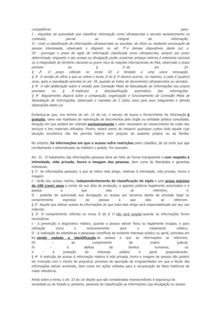 Resumo da lei de acesso à informação | DOCX