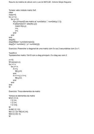 Cálculo usando MatLab | PDF