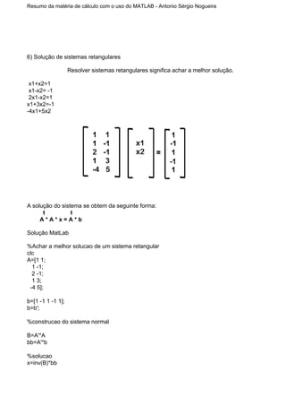Cálculo usando MatLab | PDF