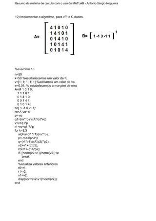 Cálculo usando MatLab | PDF