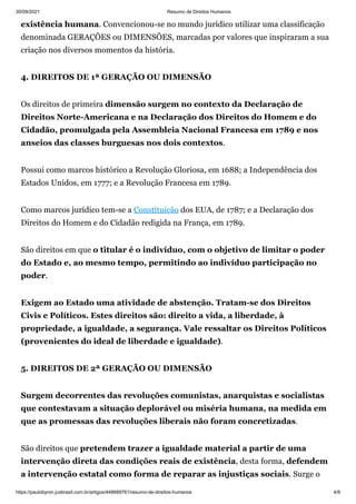 Resumo de direitos humanos | PDF