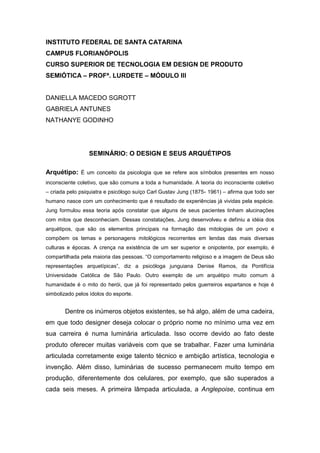 Design e seus arquétipos | PDF