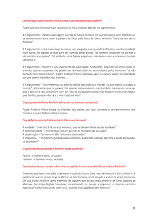 Resumos - Sermão de Santo António - Padre António Vieira - 11.º Ano.docx