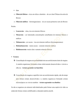 Resumos Biologia & Geologia (GEOLOGIA) 11º Ano | PDF