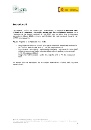 Resum programa custodia_marm_xct_2010 | PDF