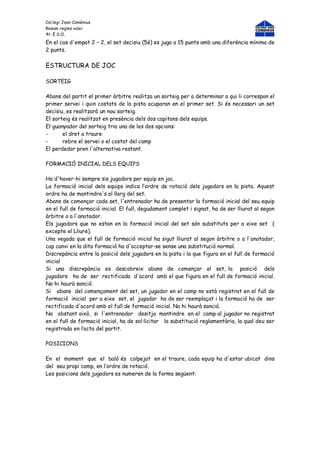 Resum reglament volei | PDF