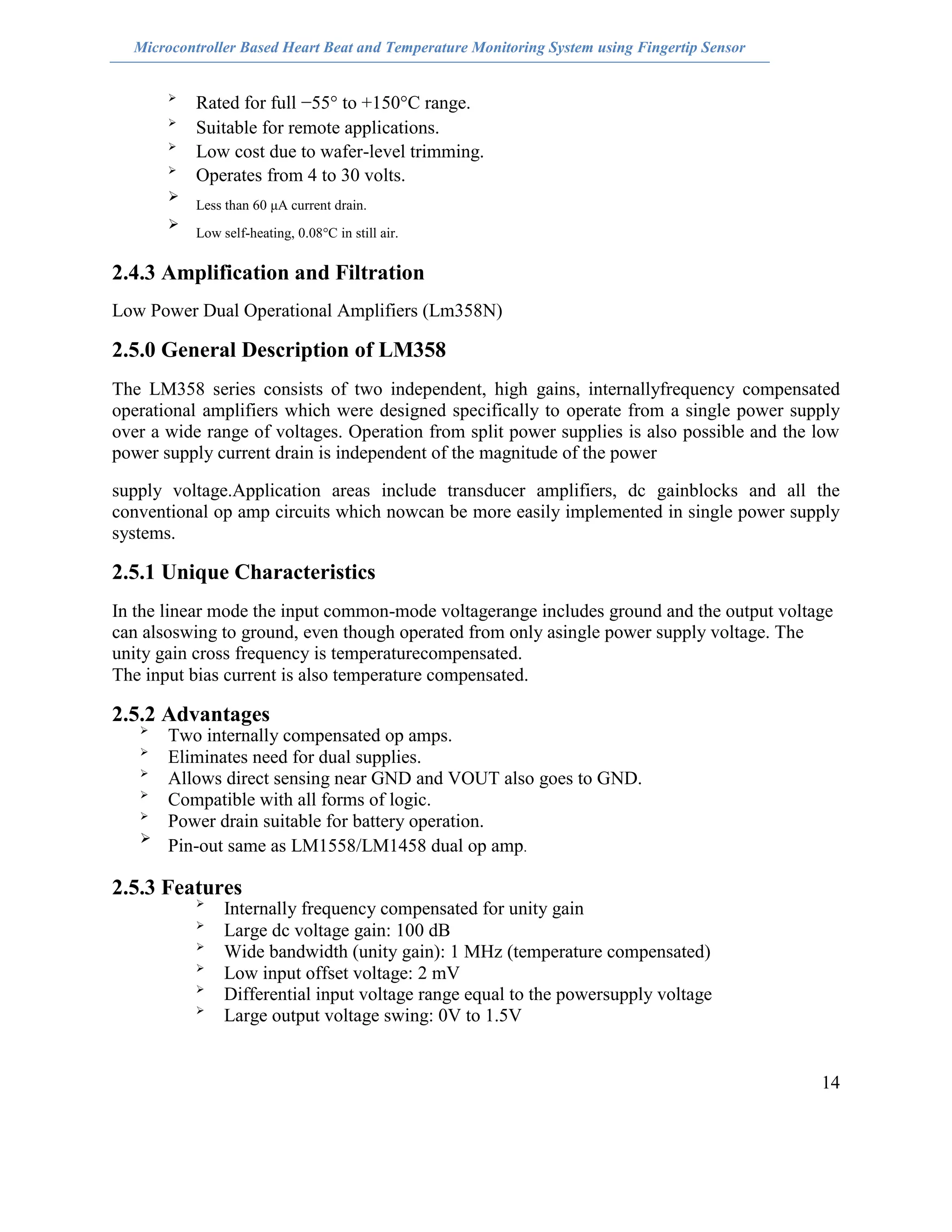 Microcontroller Based Heart Beat and Temperature Monitoring System ...